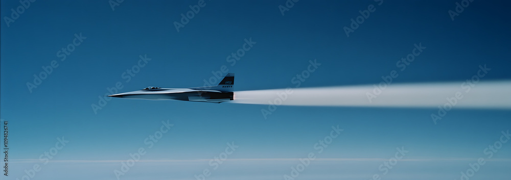A wind tunnel testing setup with a small aircraft model, illustrating ...