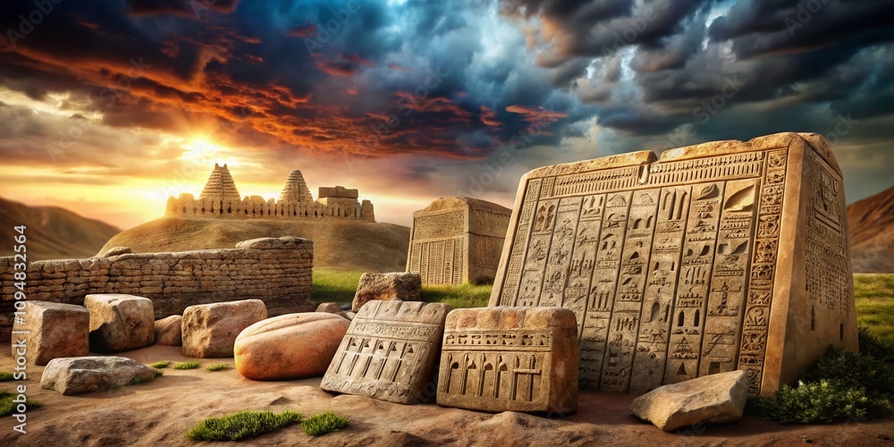 Poster Ancient Sumerian Alphabet: A Conceptual Exploration of Cuneiform ...