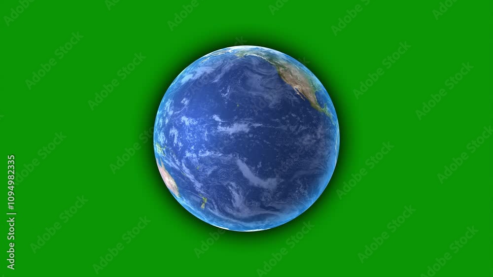 The earth rotates. Animation of planet earth rotation animation of the ...