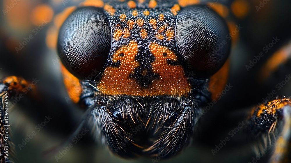 Striking macro photograph showcasing the intricate patterns textures ...