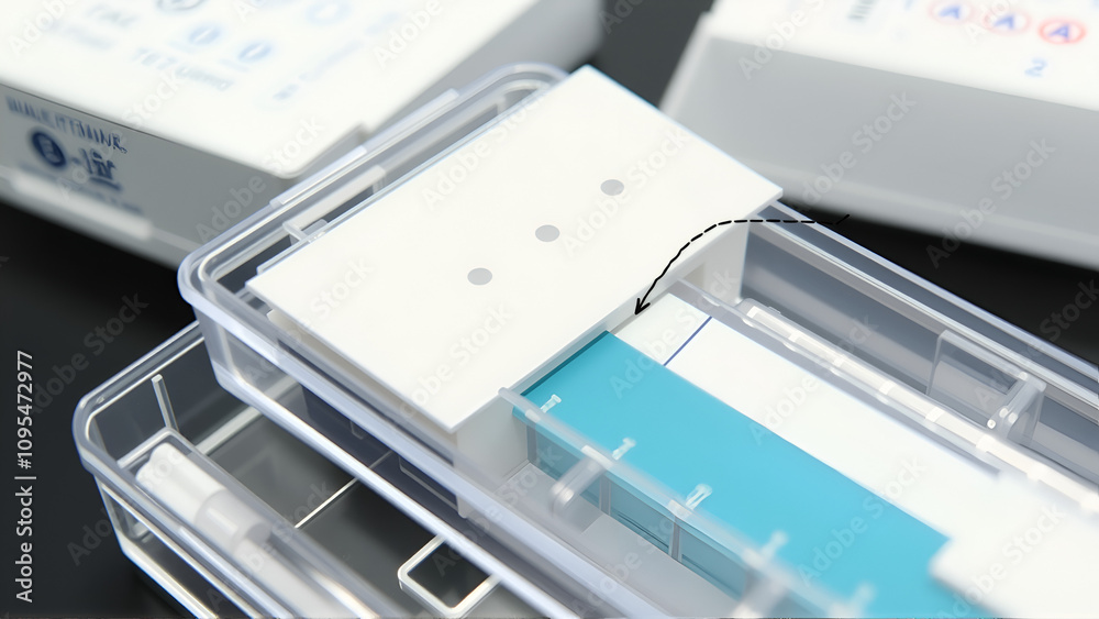 The architecture in a cassette of Lateral flow test or Rapid test kit ...