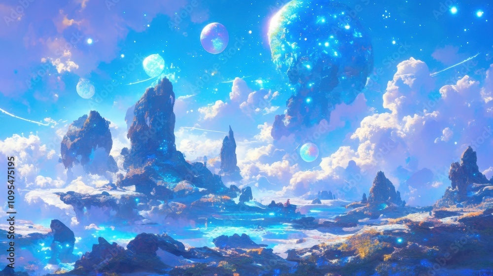 An otherworldly landscape of twisting psychedelic rock formations ...