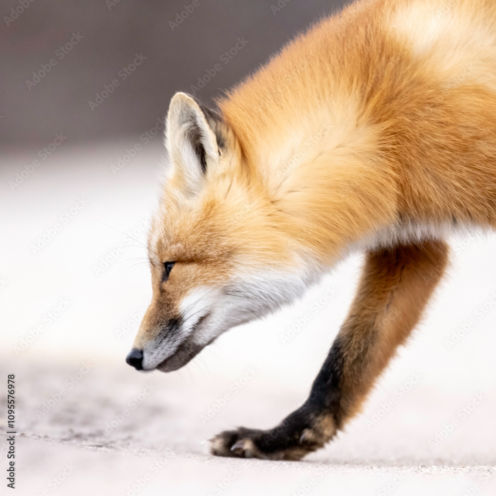 Red Fox (Vulpes vulpes), largest of the true foxes and one of the most ...
