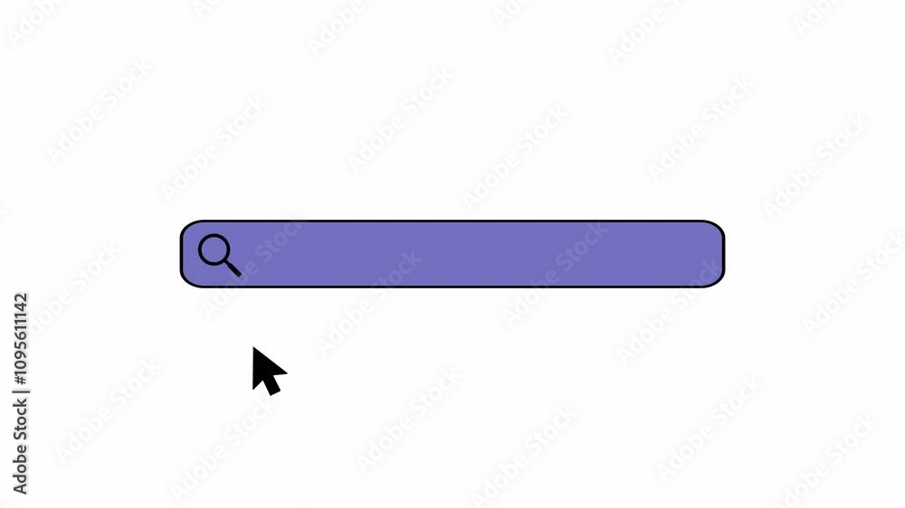 Modern search bar template on black background, search bar icon ...