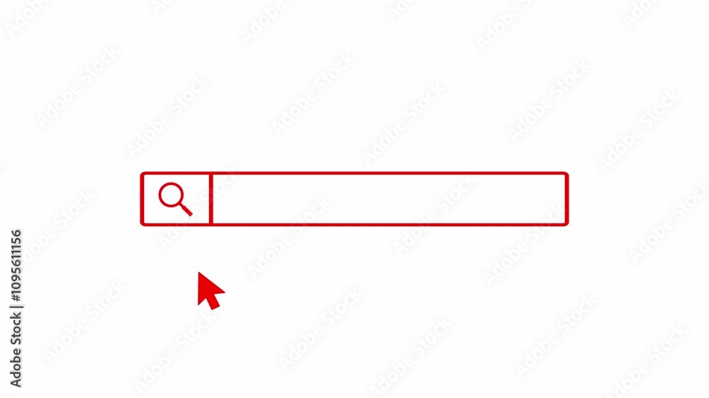 Modern search bar template on black background, search bar icon ...