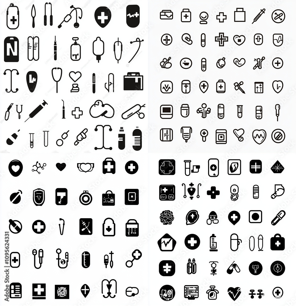 Medical Icons, Clinical Icons, Silhouette Icons, Healthcare Icons ...