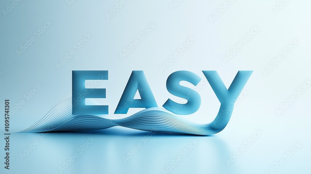 The minimalist "EASY" text logo design features modern sans serif fonts ...