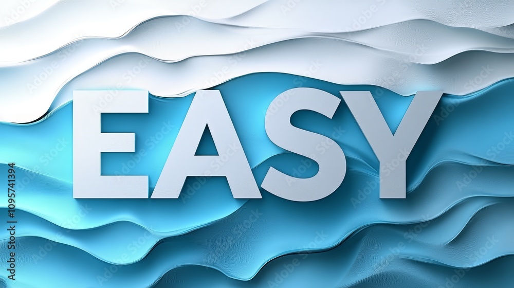 The minimalist "EASY" text logo design features modern sans serif fonts ...