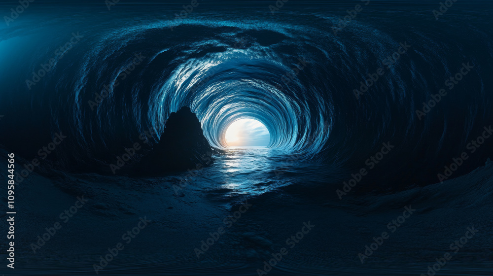 360 degree panorama view.A futuristic, high-resolution 3D image shows a ...