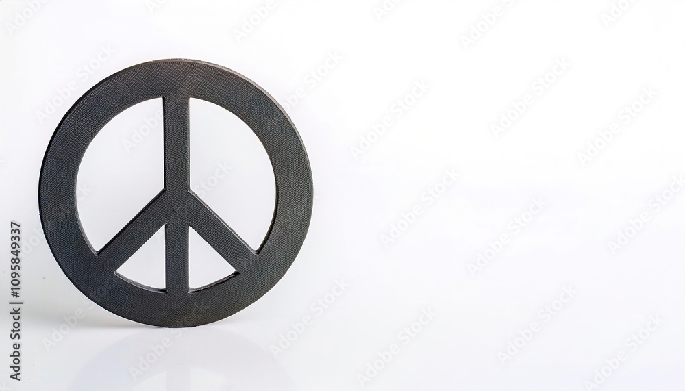 peace hippie 1960s groovy sign or symbol designed for the British ...