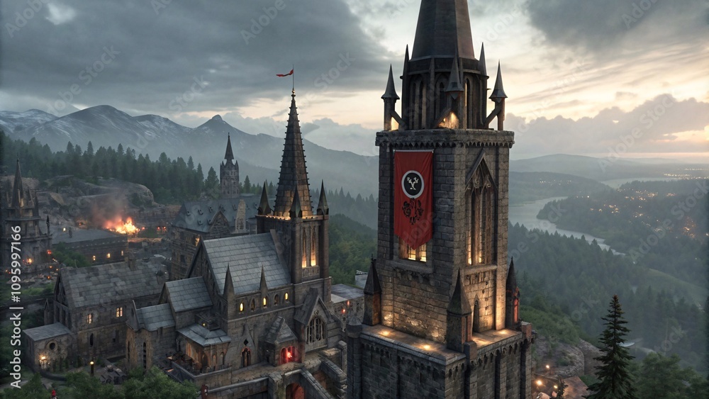 Shadowspire Citadel, A Gothic Fantasy Realm of Towers, Forests, and ...