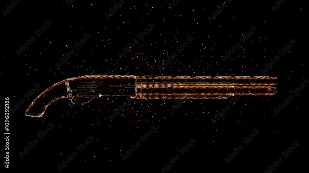 Exploding armoury. An Immersion in weapon animation for games. สต็อก ...