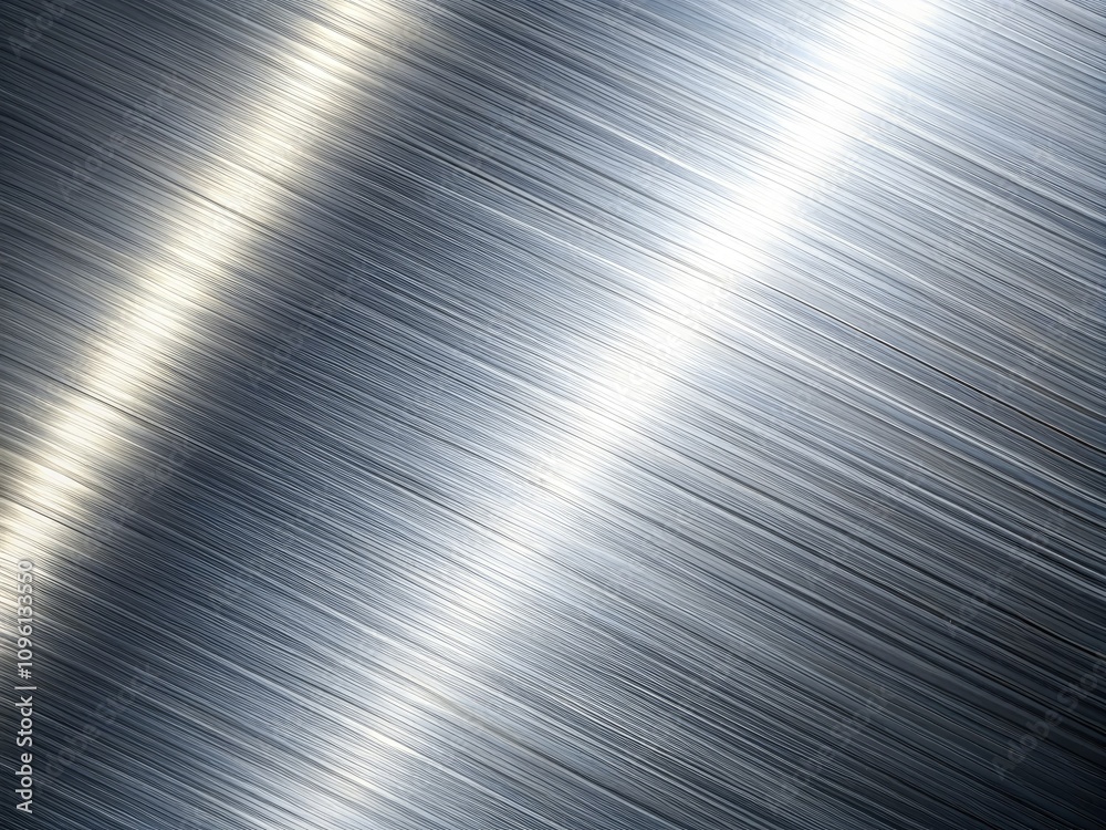 Silver Brushed Metal Texture Background - Shiny Lustrous Metallic 3D ...