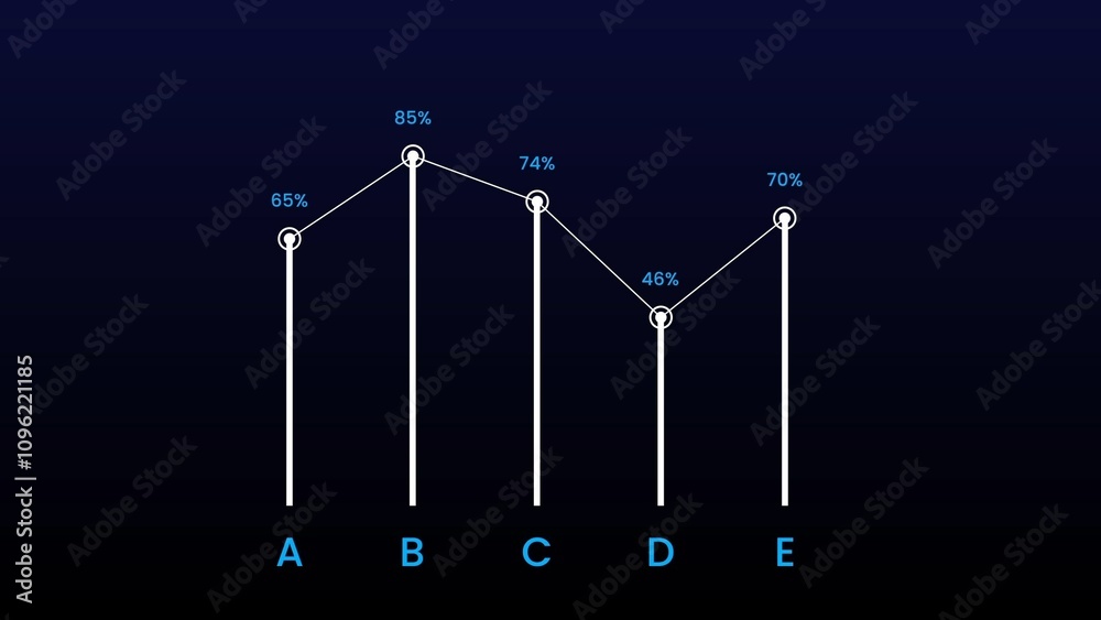 Clean Animated Column Chart Infographic With Percentages Stock Template ...