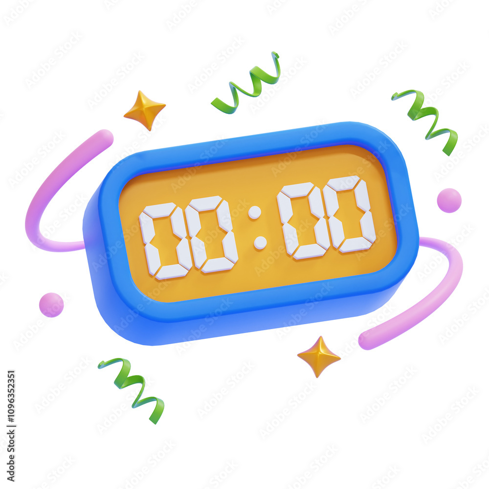 PNG 3D time out illustration isolated on a white background Stock ...