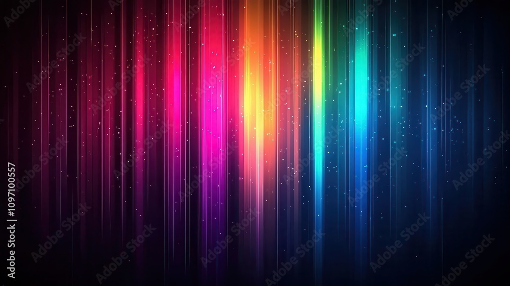 Colorful light patterns digital art abstract design vibrant environment ...
