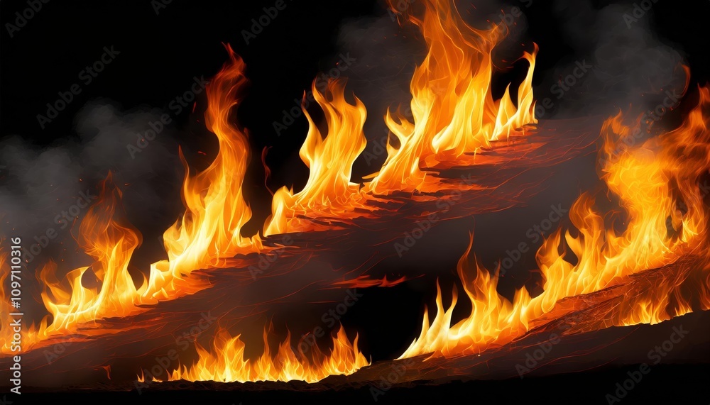 High-Quality Realistic Fire Flames Collection | Transparent Background ...