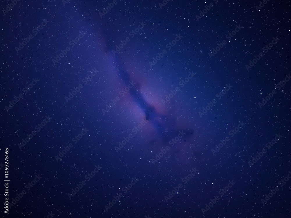 Vibrant deep space nebula clouds with twinkling stars, creating a ...