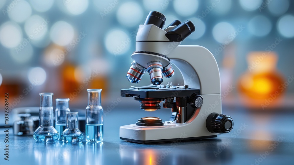 A microscope is used to view the nanostructure of materials in a ...