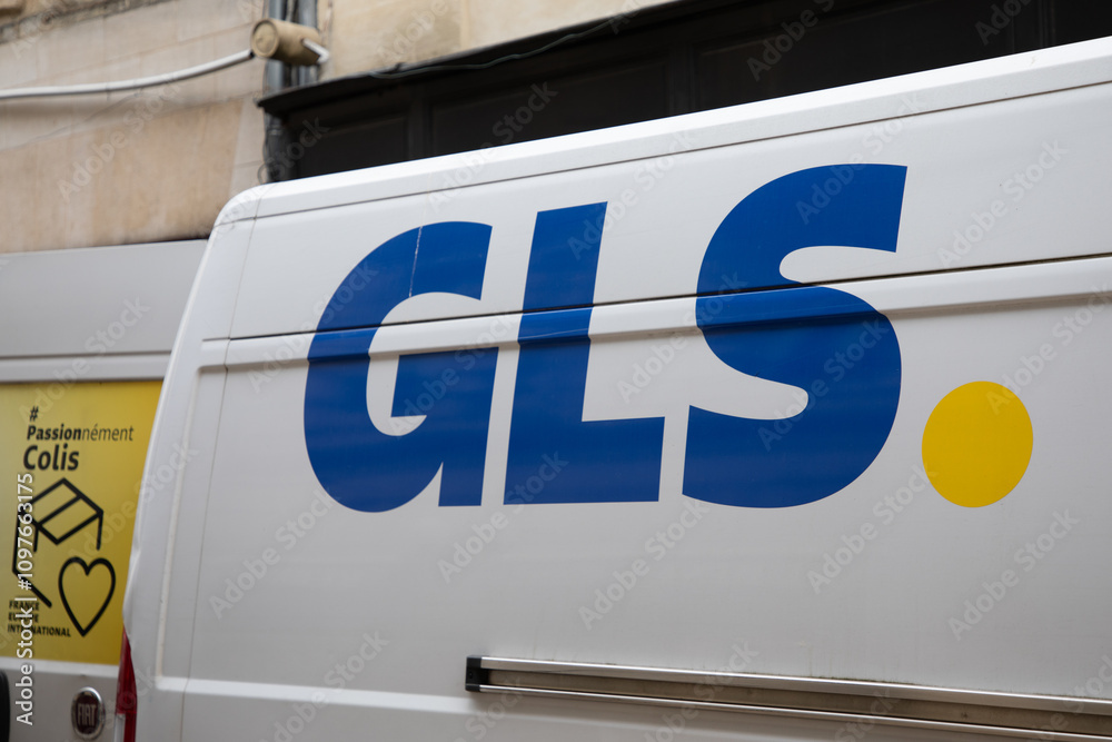 GLS General Logistics Systems delivery panel van courier logistic truck ...