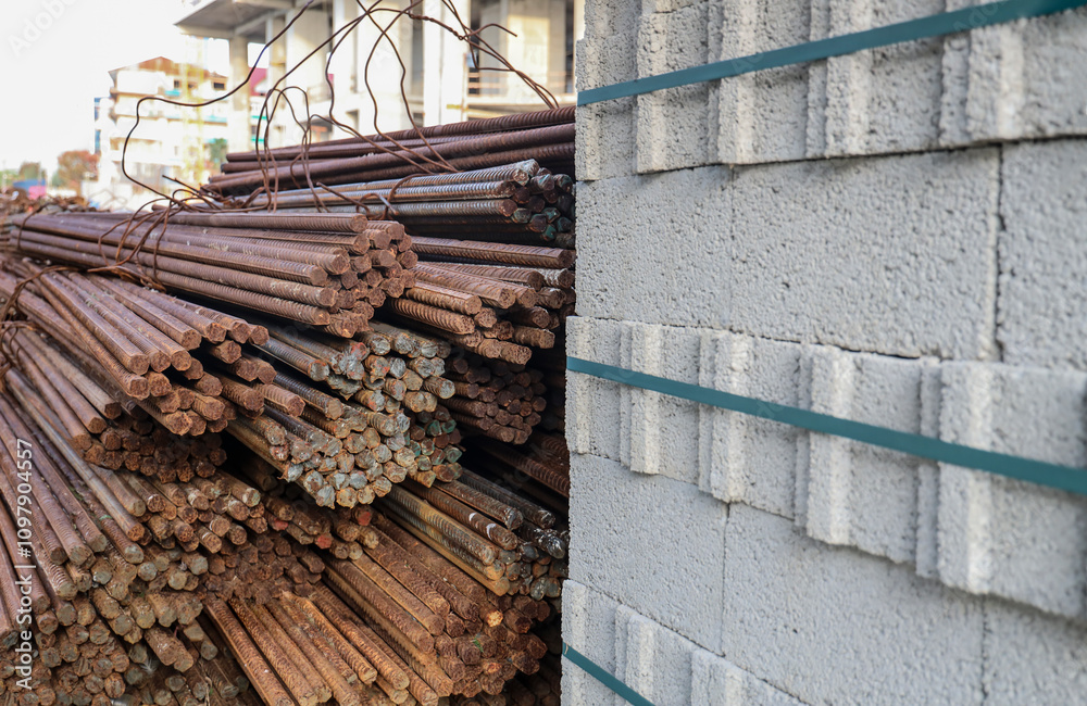 Metal fittings for reinforced concrete. Main construction materials ...