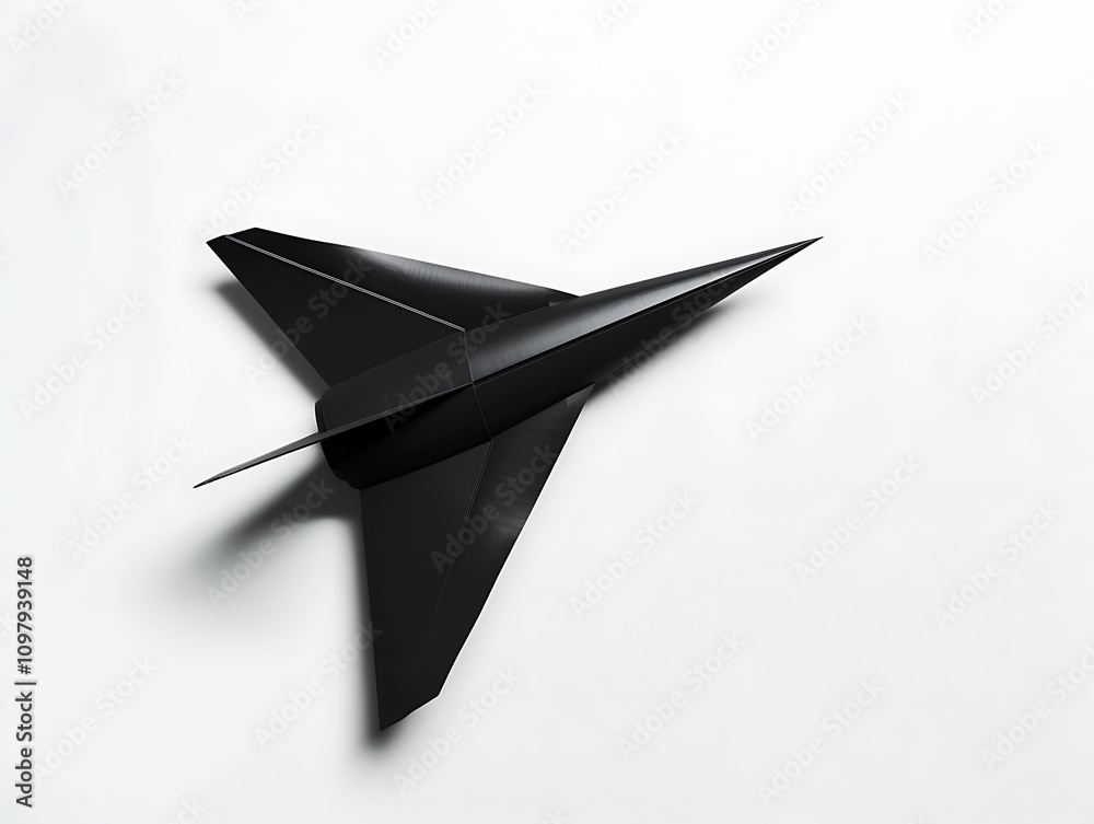Sleek and Modern Black Jet Aircraft Design with a Futuristic Aesthetic ...