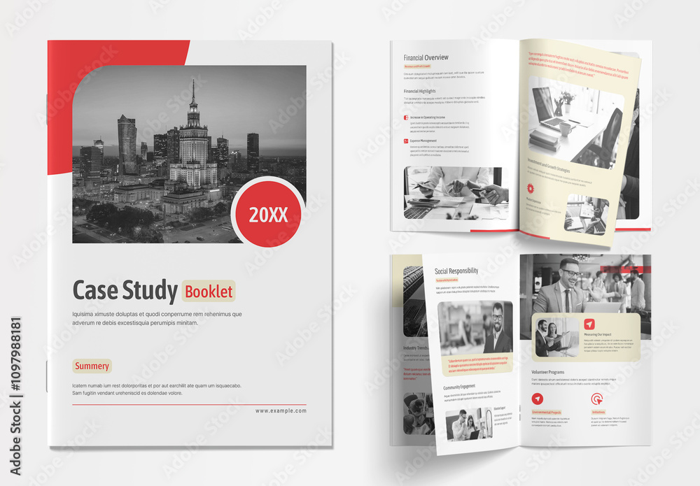 Case Study Layout Stock Template | Adobe Stock