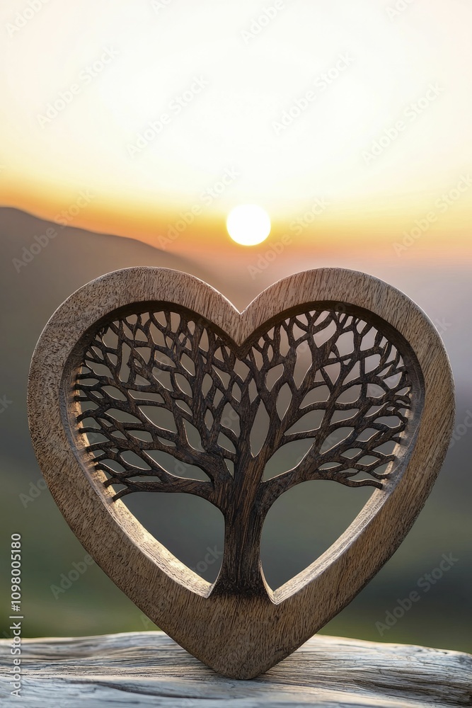 Love commitment trust faithfulness tree of life, rustic natural style ...