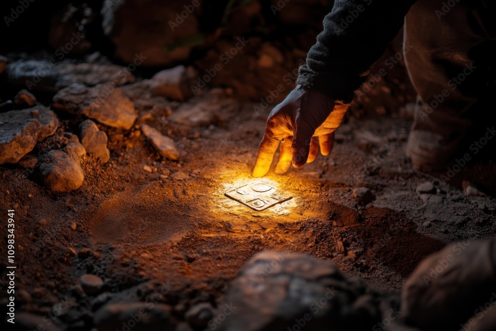 Player engaged in an archeology mini-game with archeology UI and ...