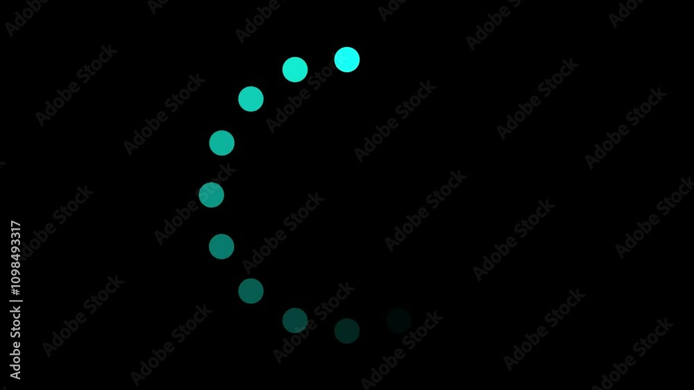 Loading circle animation on white background. Round loading animation. Motion graphic. 4K video ...