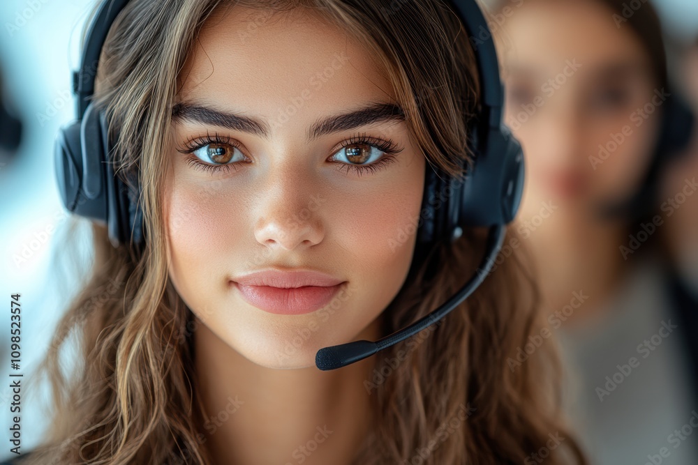 Call center team using cloud-based systems, with a digital focus ...