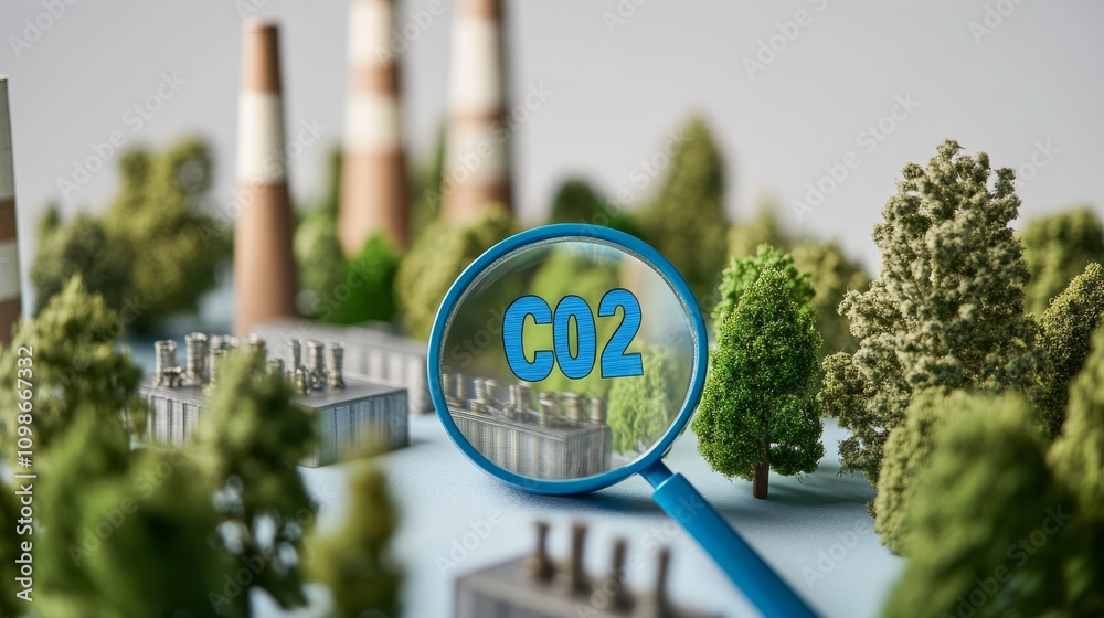 An image illustrating the tracking of CO2 emissions and carbon ...