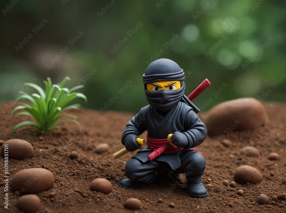 Photo & Art Print The clay world tests the ninja's resolve as he faces ...