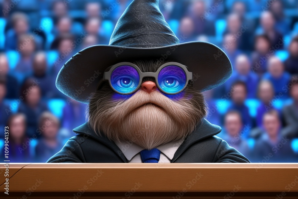 Fantasy attorney representing magical creatures in an enchanted ...