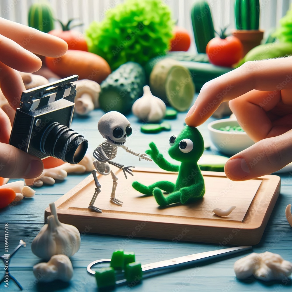 Stop Motion Animation Animating physical objects frame by frame Stock ...