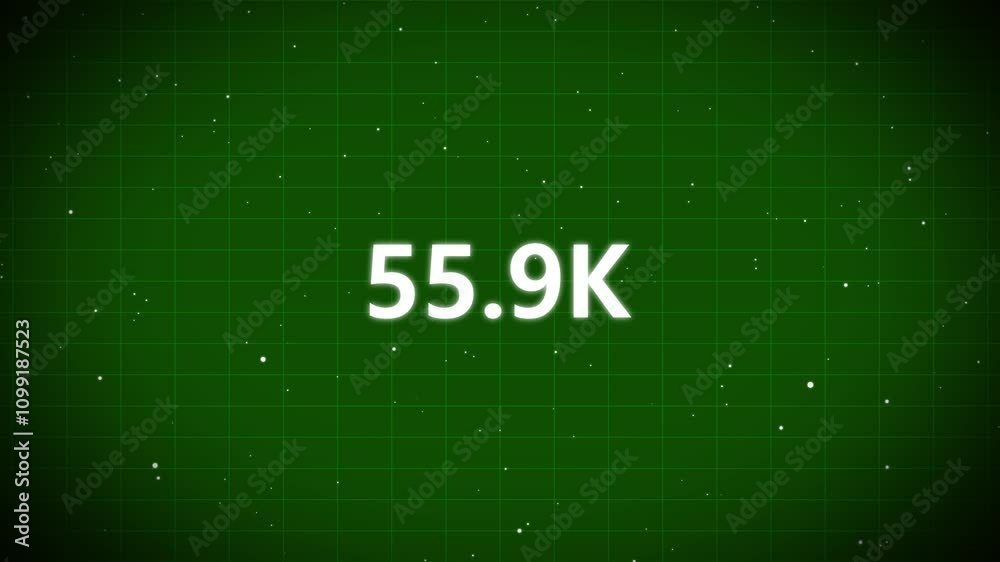 Number counting from 0 to 100k animation. Number counter from zero to ...