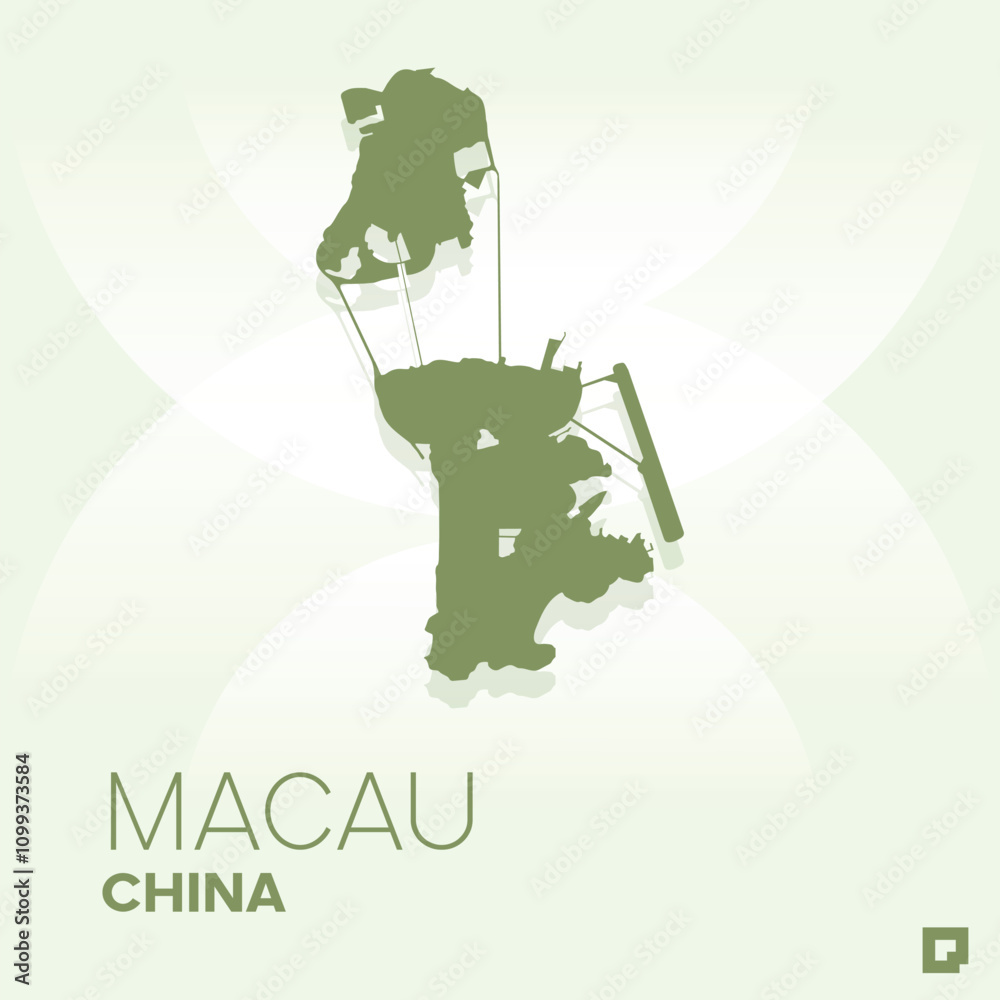 Macau vector map, Vector map of Macau, editable eps, AI files, Vector ...