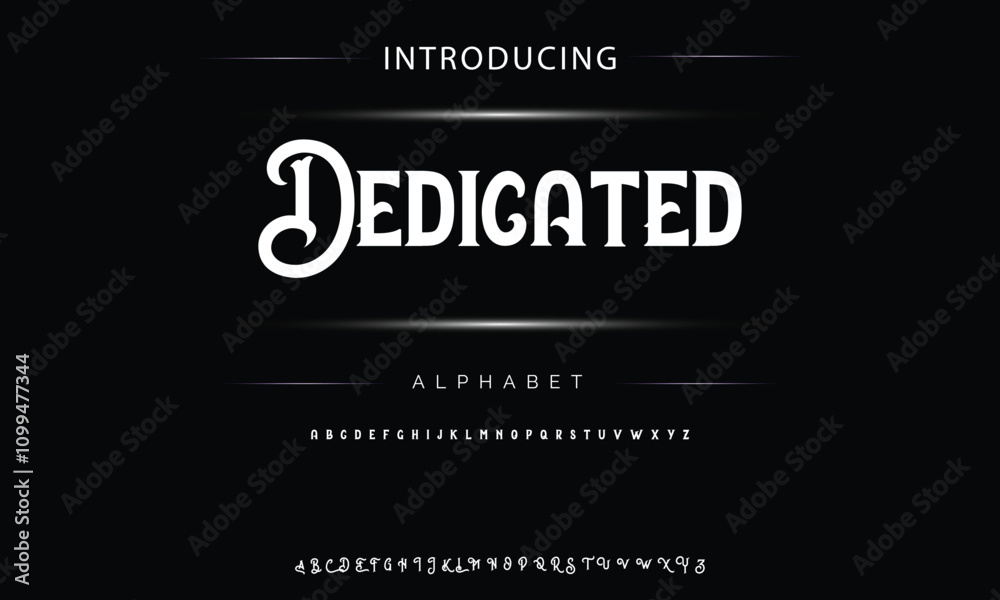 Sans serif font with vintage style typography. Alphabet vector font ...