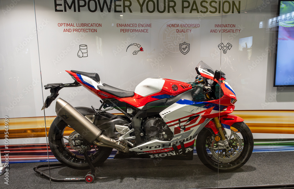 Milan, Italy : 11 05 2024 Eicma International cycle and motorcycle show ...