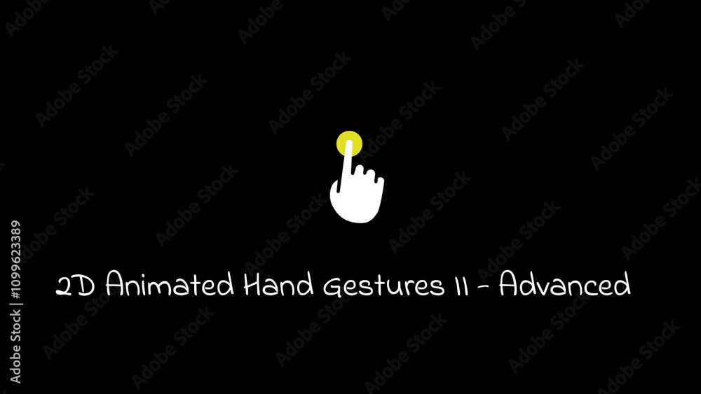 2d Animated Hand Gestures Ii Advanced Stock Template Adobe Stock