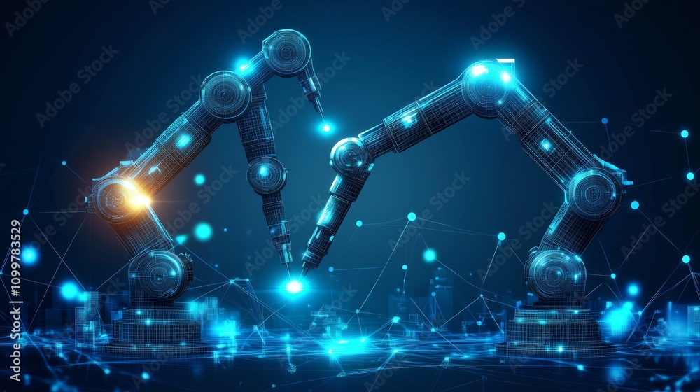 Abstract Collaborative Robots (Cobots) Assisting Human Workers ...