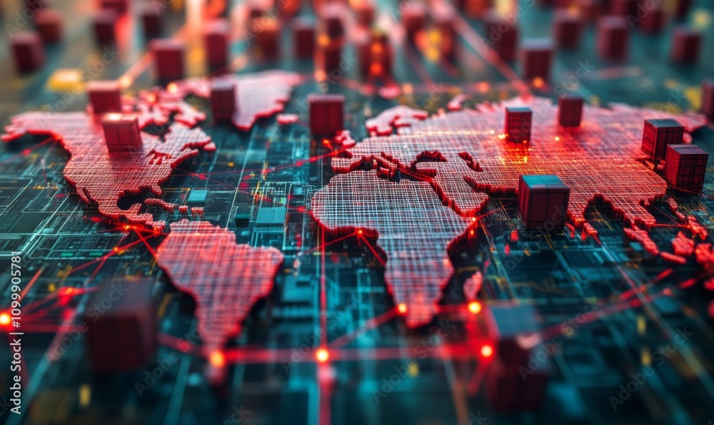 Intricate global value chains connecting manufacturers, suppliers, and ...