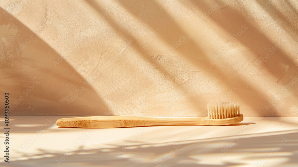 Sustainable and eco-friendly wooden toothbrush. Environmental ...