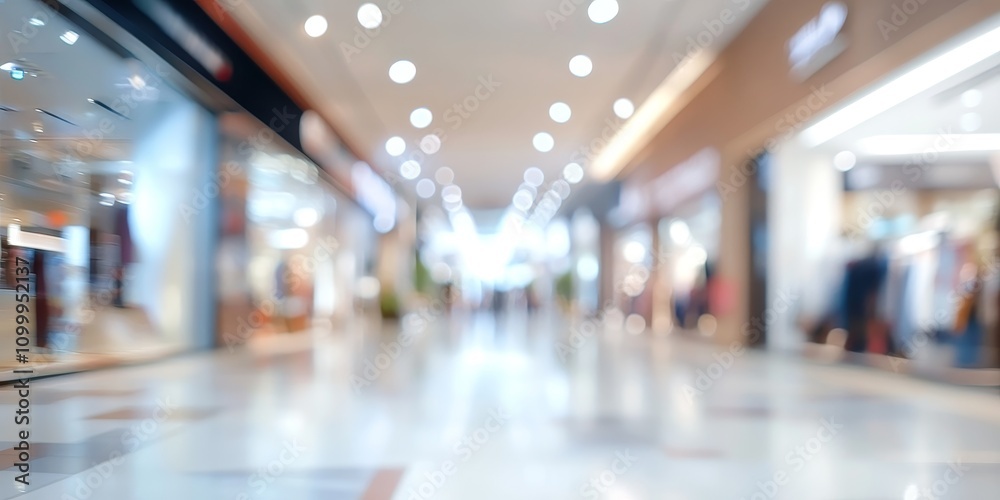 Blurred shopping mall background creating an abstract atmosphere, ideal ...