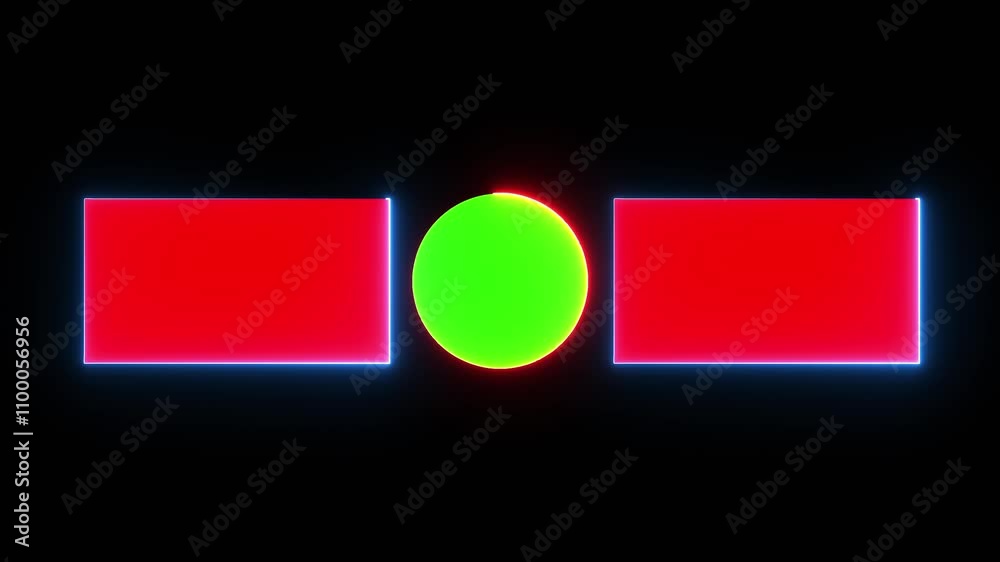 Green screen chroma key. Animation End screen YouTube channel with ...