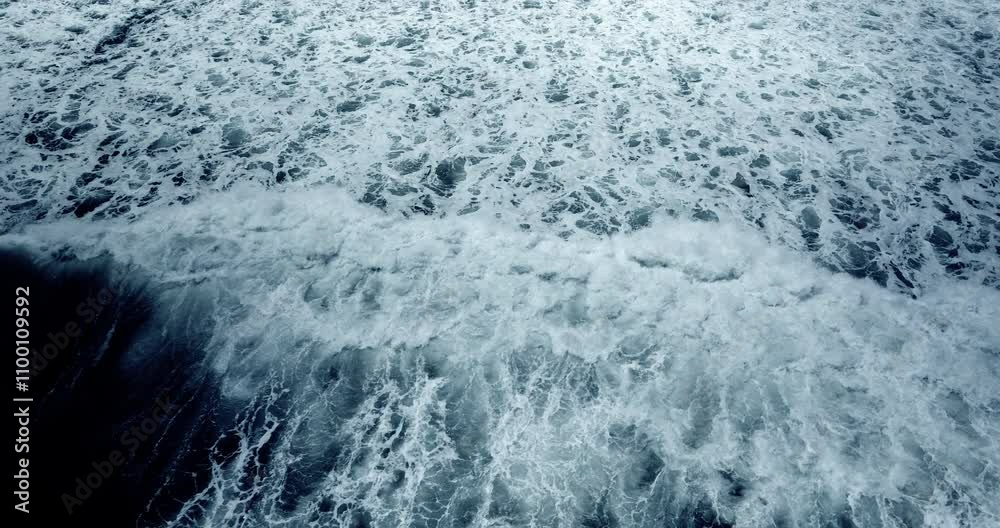 Big wave aerial top down Stock Video | Adobe Stock
