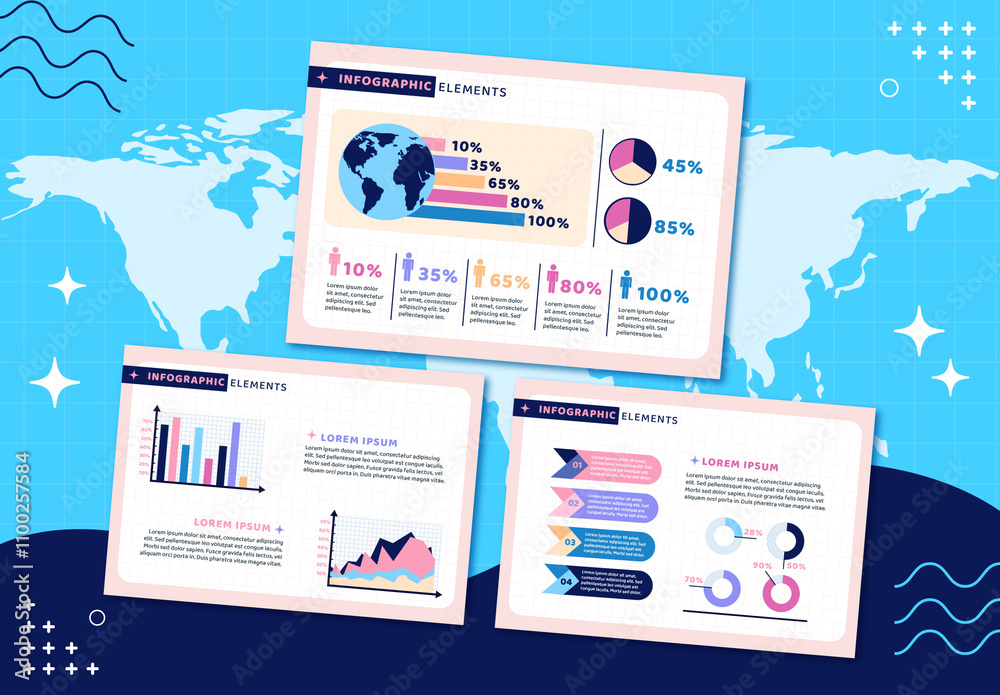 Modern Data Analytics and Business Infographic Presentation Template ...