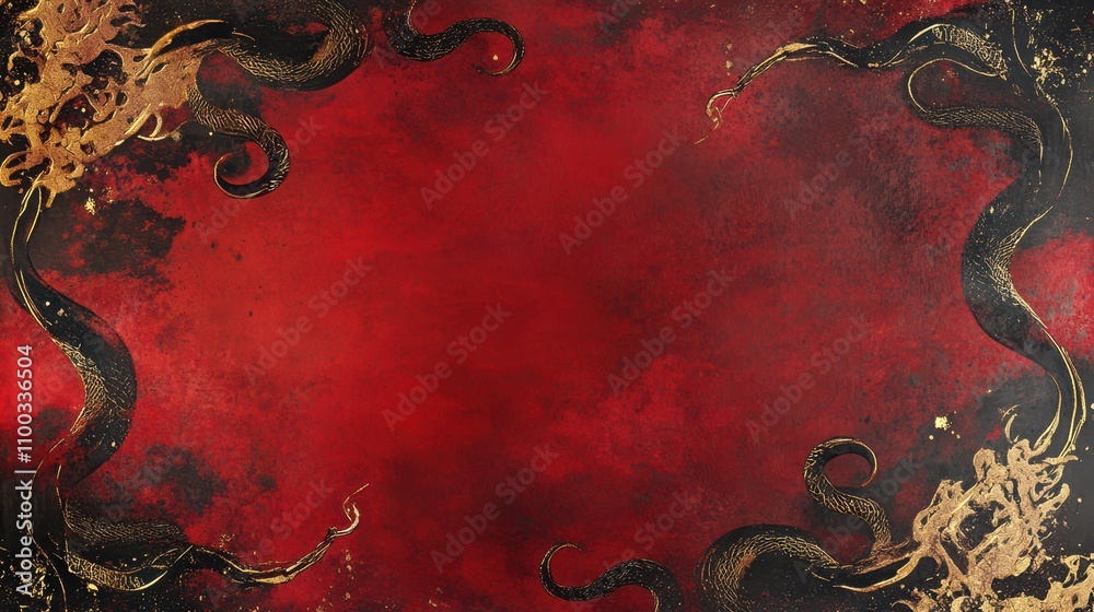 Delicate Brushstroke Snakes in Traditional Chinese Ink-Wash Style ...