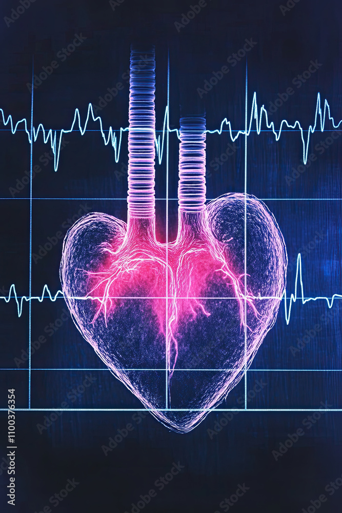 Stockillustratie Electrocardiogram show ST elevation myocardial ...