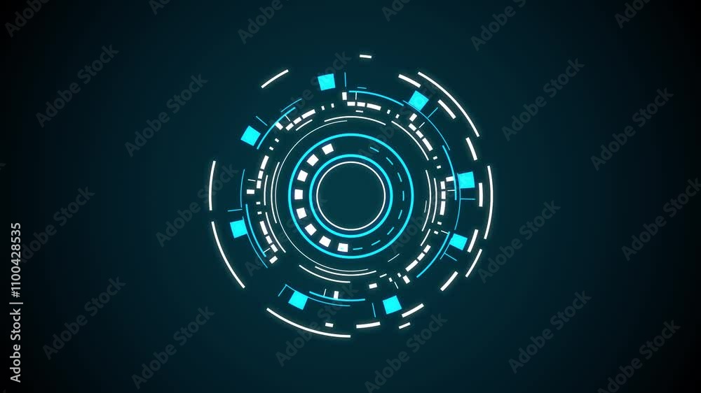 Hologram HUD Frame Interface circle interfaces concept design of frame ...